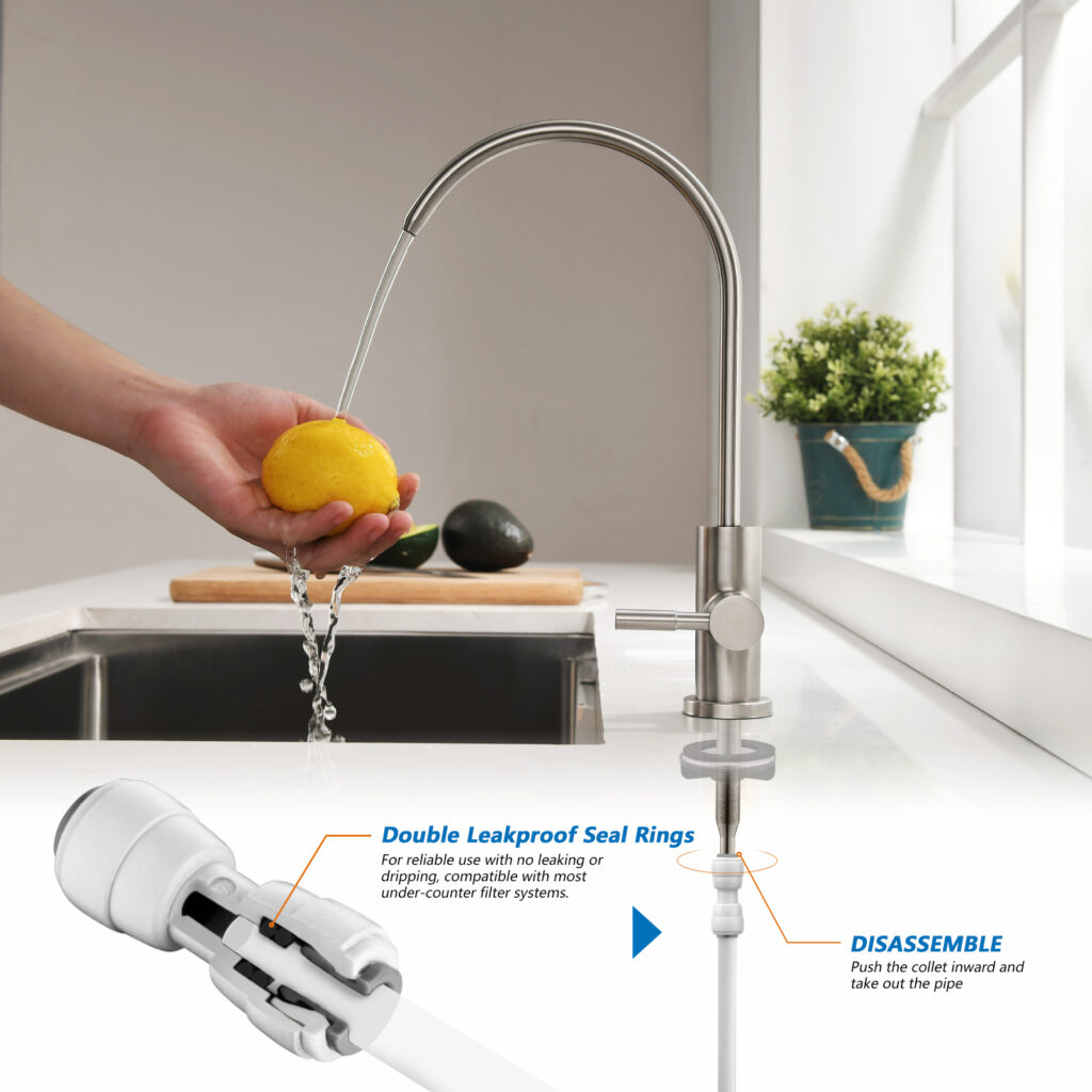 WEWE Drinking Water Faucet for Kitchen Sink, Kitchen Water Filter ...