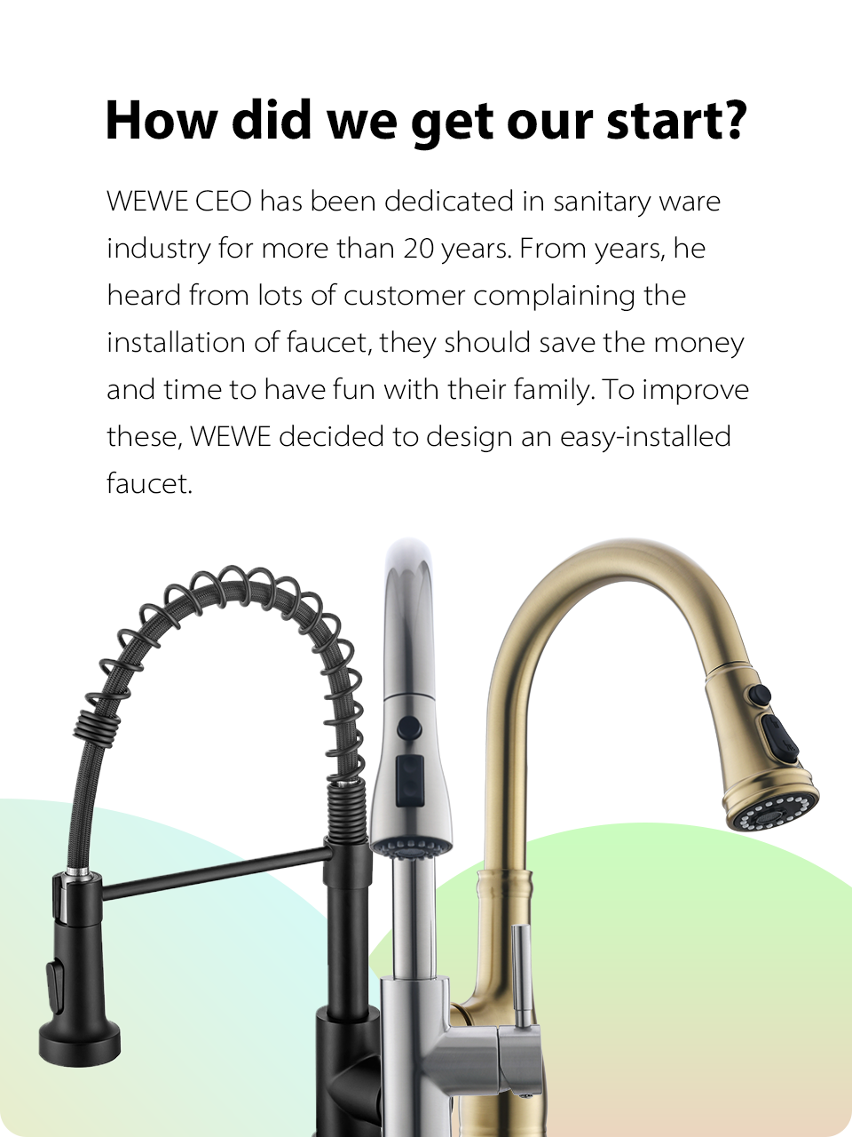 About WEWE – WEWE FAUCET