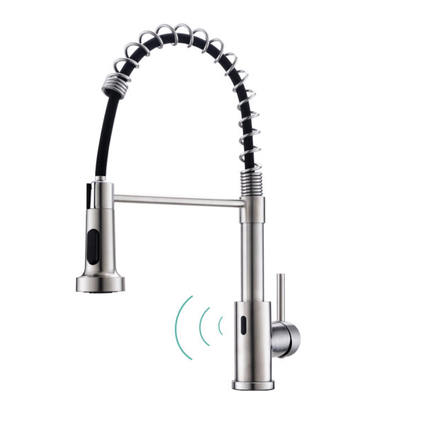WEWE Touchless Kitchen Faucet with Pull Down Sprayer – Motion Sensor ...